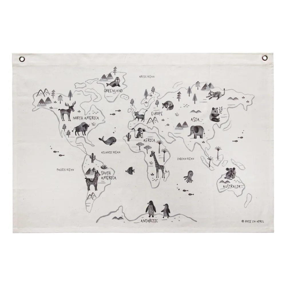 Rose in April - English World Map | Smallable