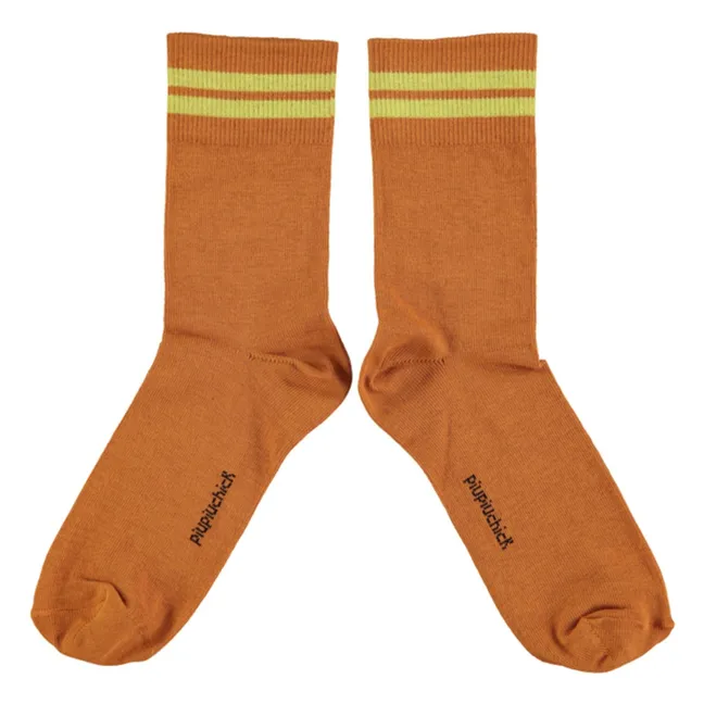 FUB - Striped Fine Knit Socks - Navy blue | Smallable