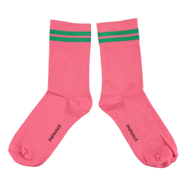 FUB - Striped Fine Knit Socks - Navy blue | Smallable
