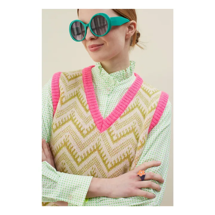 Dr Bloom - Ärmelloser Pullover Picante - Grün | Smallable