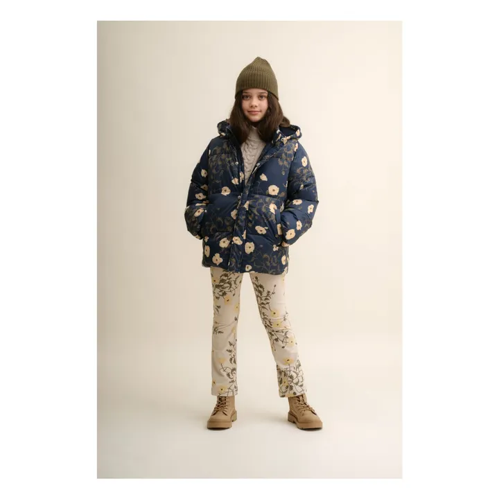 garbo&friends - Doudoune Flowers - Navy blue | Smallable