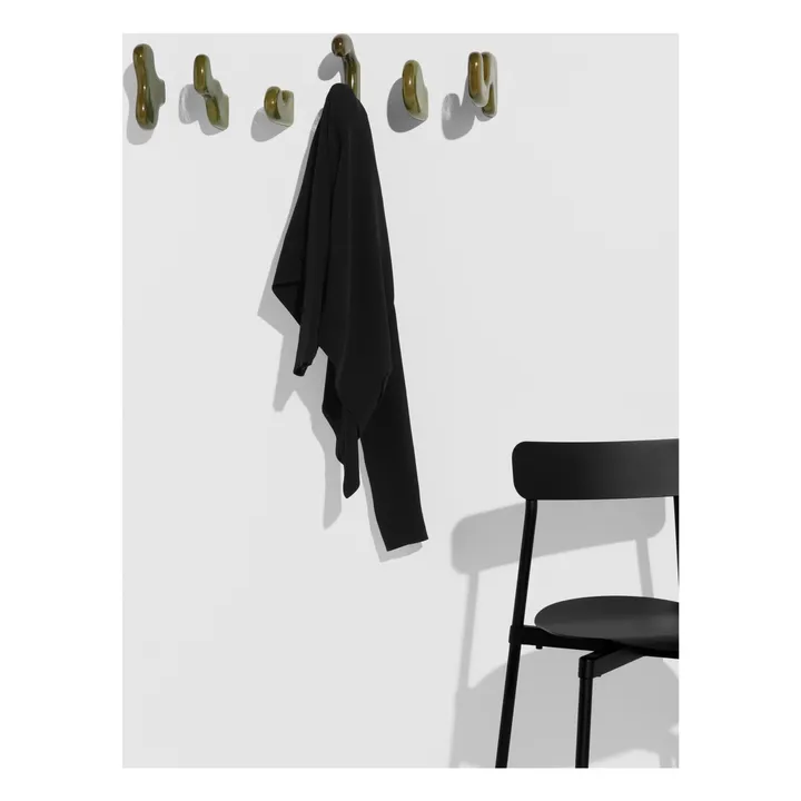 Petite friture - Klump ceramic coat hooks - Set of 6 - Green | Smallable