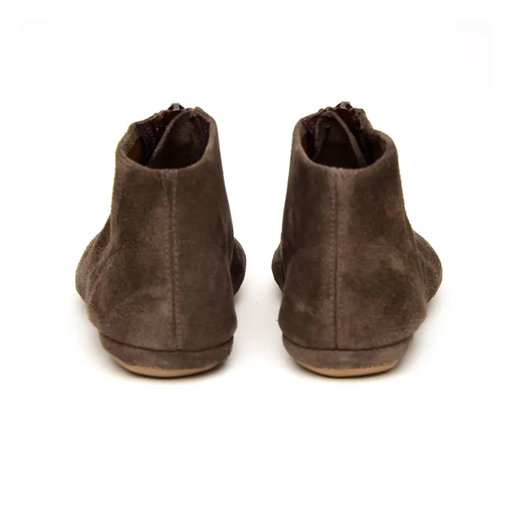 Pèpè - Zip Front Slippers - Brown | Smallable