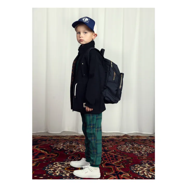 Mini Rodini - Panther Recycled Fiber Backpack - Black | Smallable