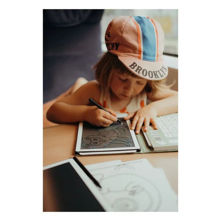 Kidywolf - Kidydraw Mini drawing board - Sage | Smallable