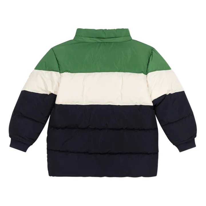 Petit Bateau - Colorblock down jacket - Green | Smallable