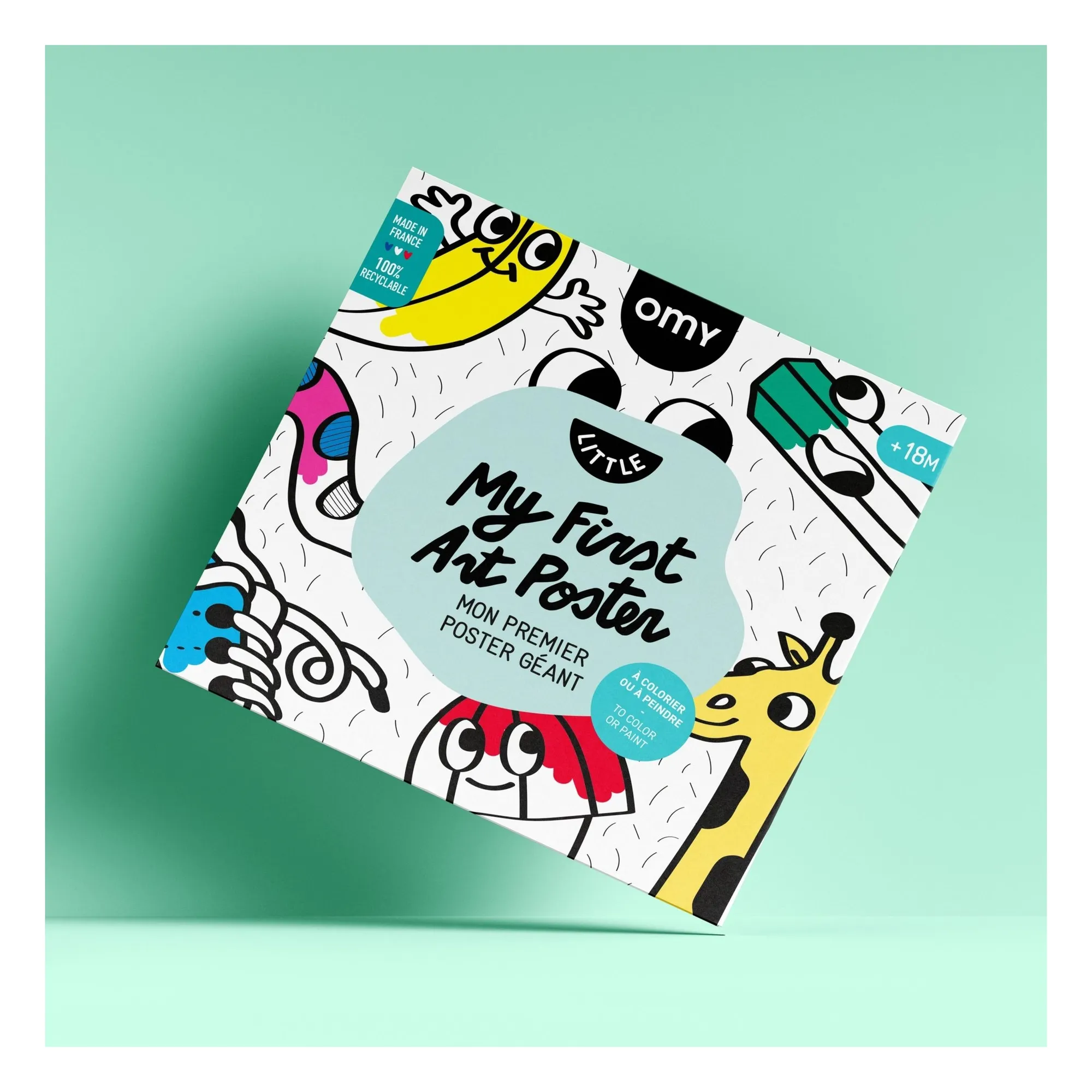 Omy - Poster géant à colorier My First Art Poster | Smallable