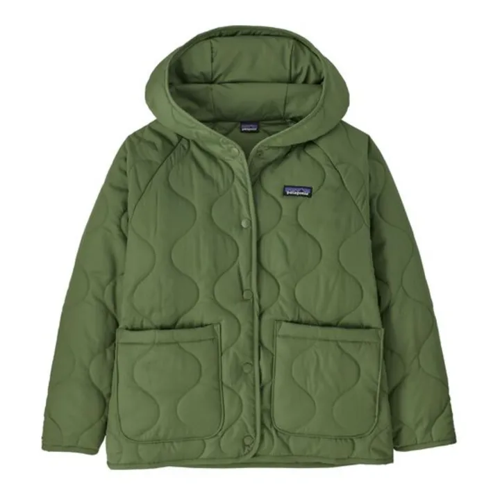 Patagonia - Recycled Fiber Quilted Puffer Jacket - Khaki | Smallable