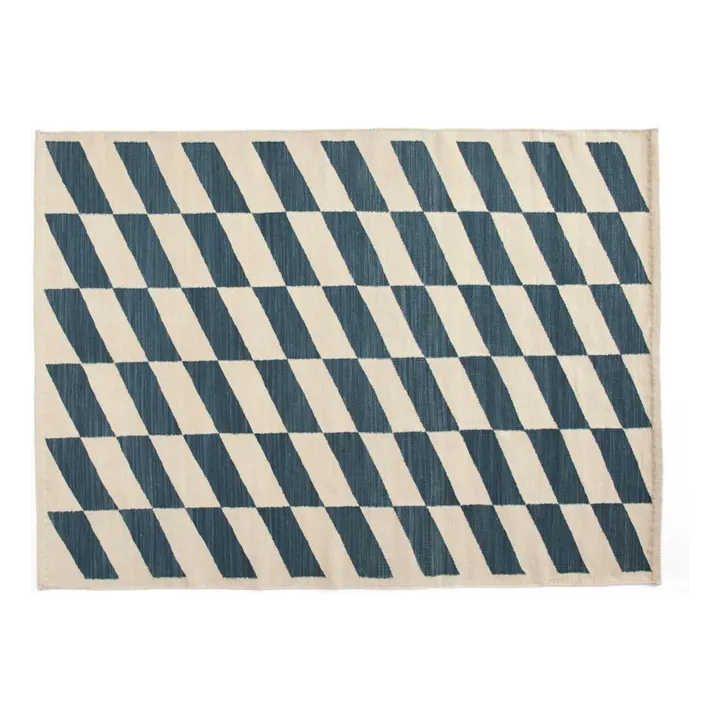 Hay - Shift Kelim carpet - Blue | Smallable