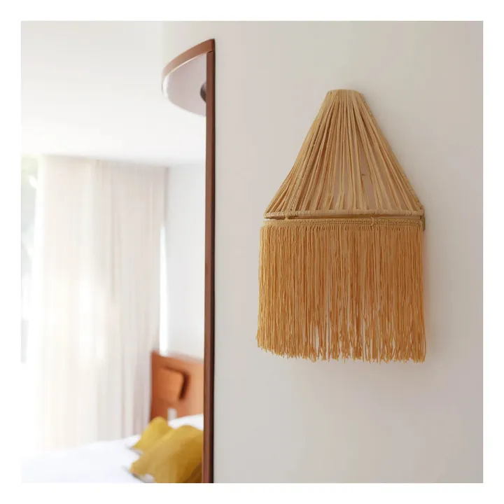 Honoré - Raffia wall lamp - Gold | Smallable