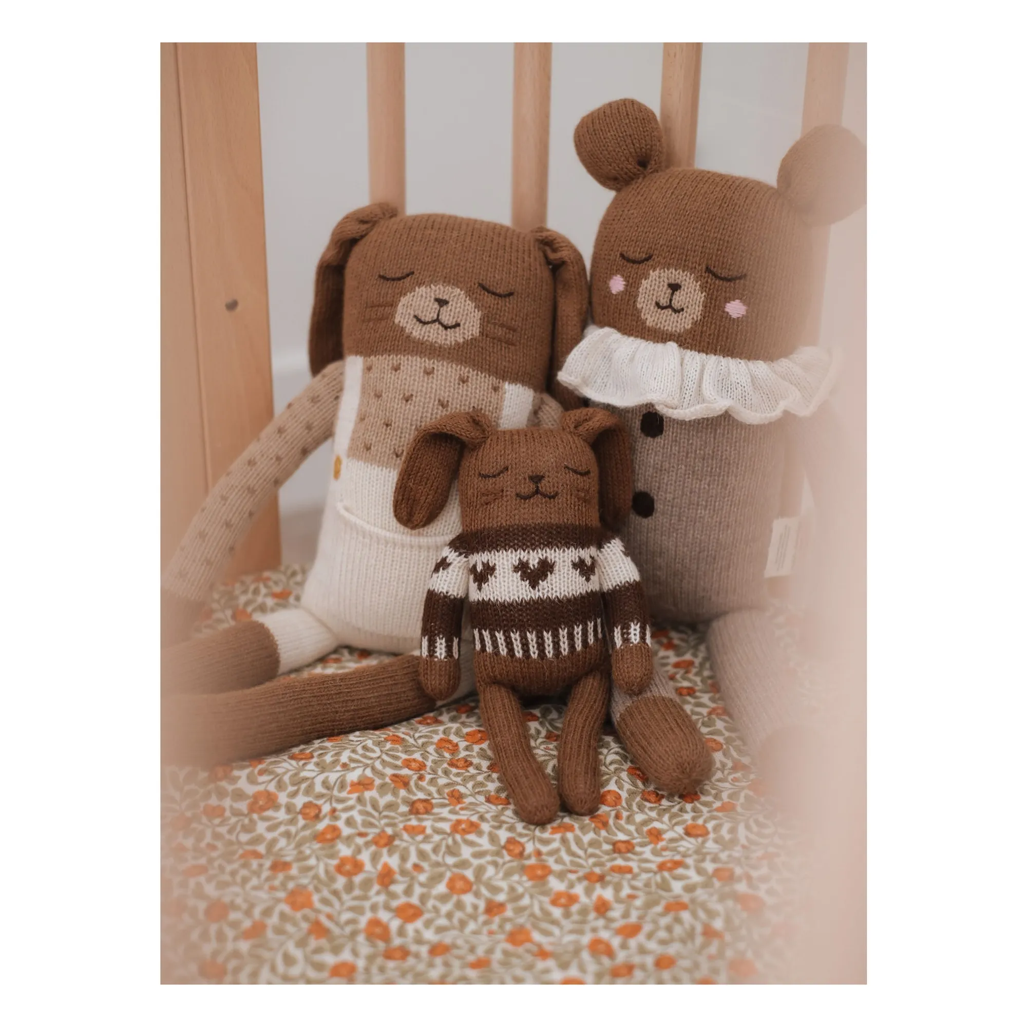 Main Sauvage - Doudou Rabbit Sweater - Mocha | Smallable