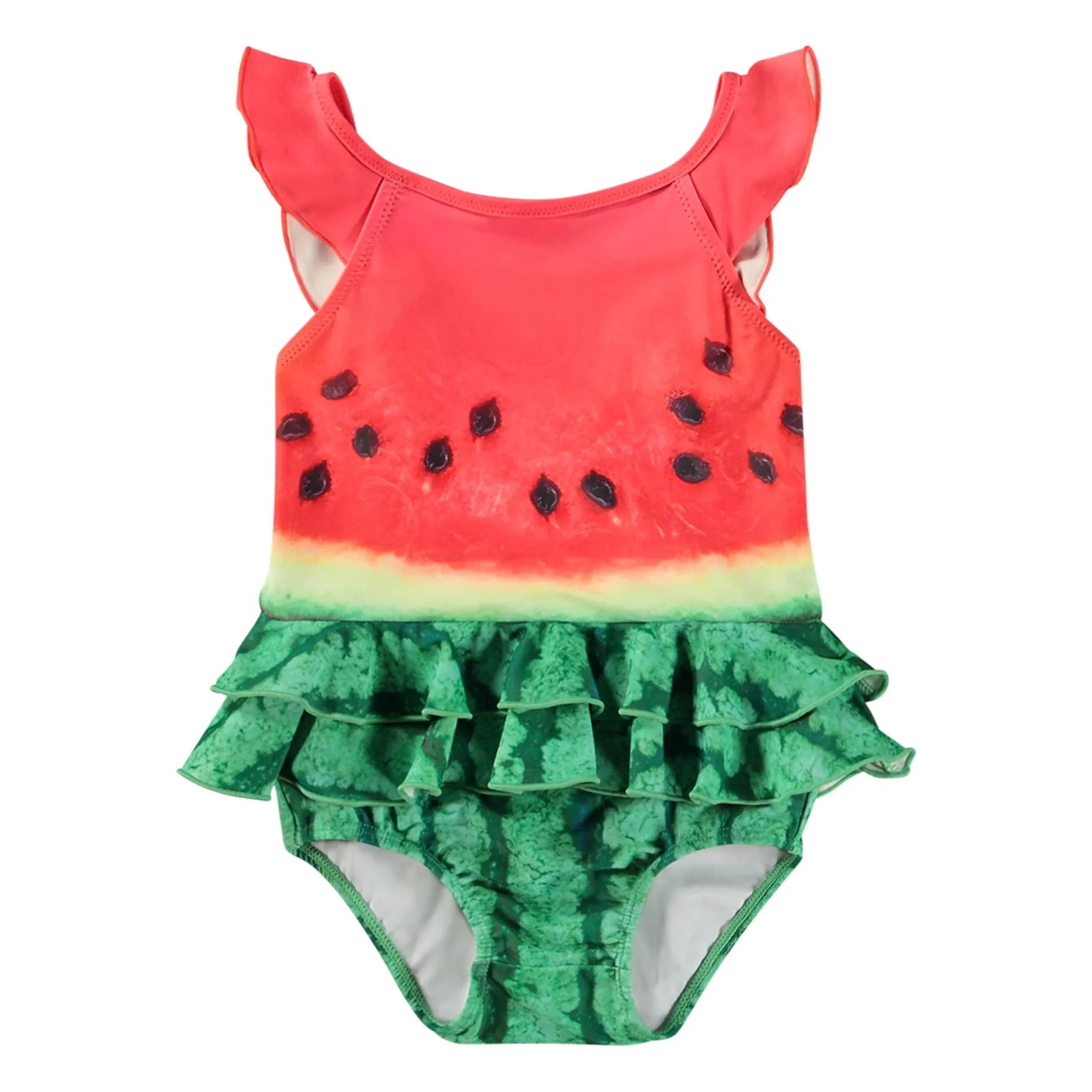 Molo - Nalani Watermelon Swimsuit Recycled Fibers - Red | Smallable