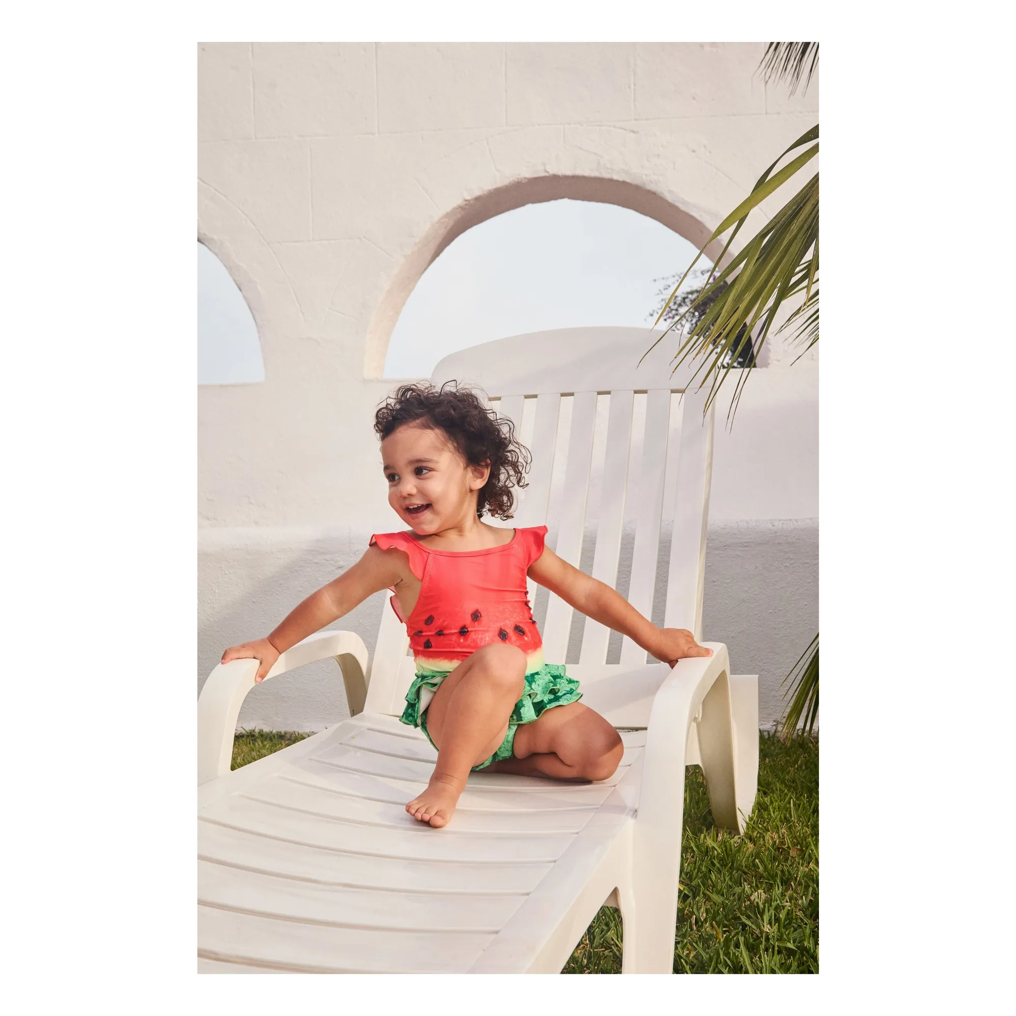 Molo - Nalani Watermelon Swimsuit Recycled Fibers - Red | Smallable