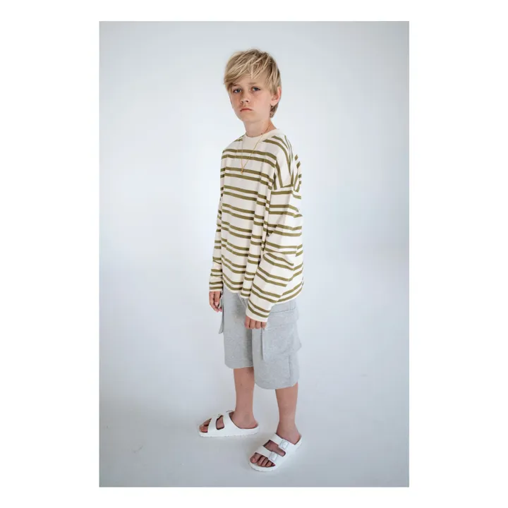Repose AMS - Organic Cotton Cargo Shorts - Heather grey | Smallable