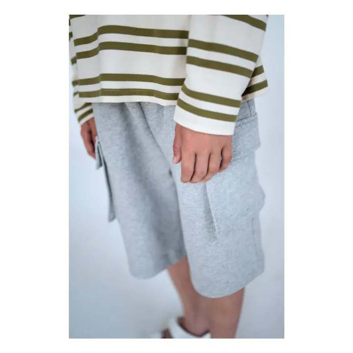 Repose AMS - Organic Cotton Cargo Shorts - Heather grey | Smallable