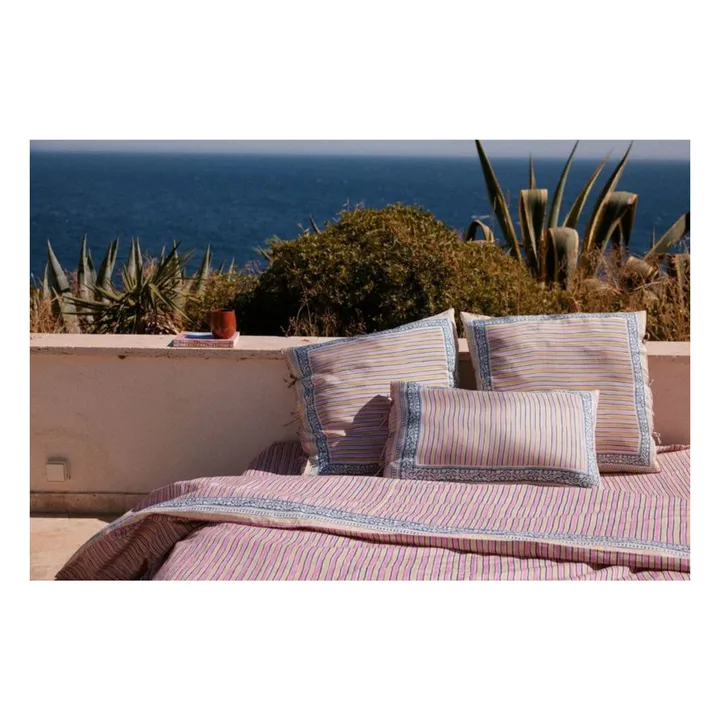 Louise Misha - Noemie comforter cover in organic cotton - Fuchsia ...