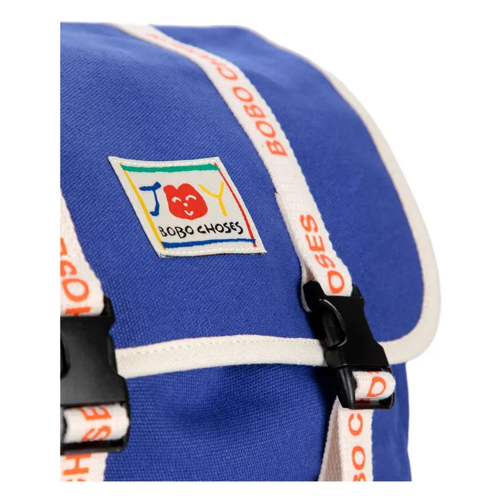 Bobo Choses - Organic cotton backpack - Navy blue | Smallable