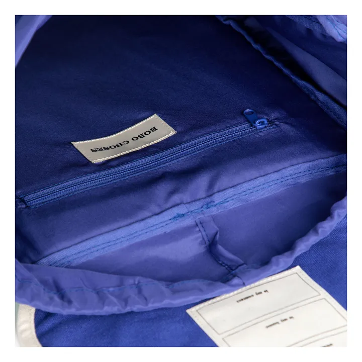 Bobo Choses - Organic cotton backpack - Navy blue | Smallable
