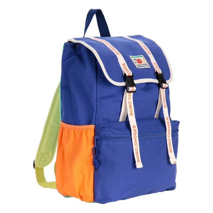 Bobo Choses - Organic cotton backpack - Navy blue | Smallable