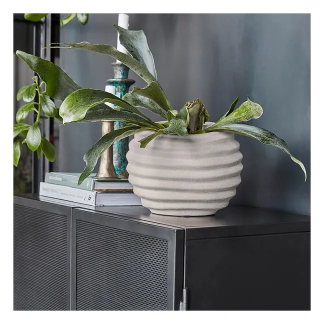 Hay - Cache-pot et soucoupe - Gris clair | Smallable