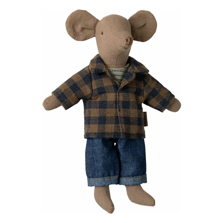 Maileg - Papá Ratón y su camisa a cuadros | Smallable