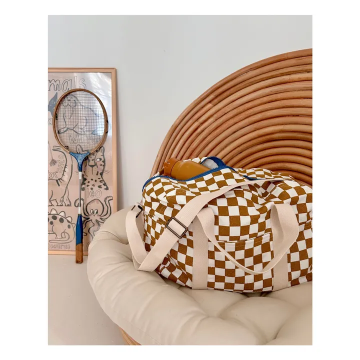 Rose in April - Raphael Check diaper bag - Caramel | Smallable