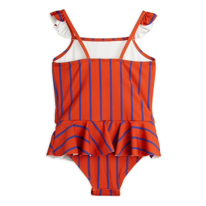 Mini Rodini - Maillot De Bain Rayé Coton Bio - Red | Smallable