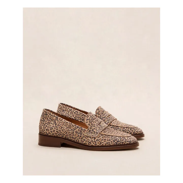 Rivecour - Mocassins n°82 Cuir Imprimé - Léopard | Smallable