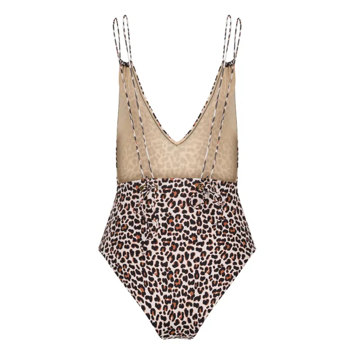 Anja Paris Le Piccolo Leopard 1 Piece Swimsuit Brown Smallable