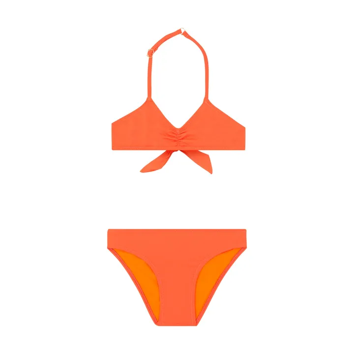 SMALLABLE BASICS - Two-Piece Triangle Swimsuit - Orange | Smallable