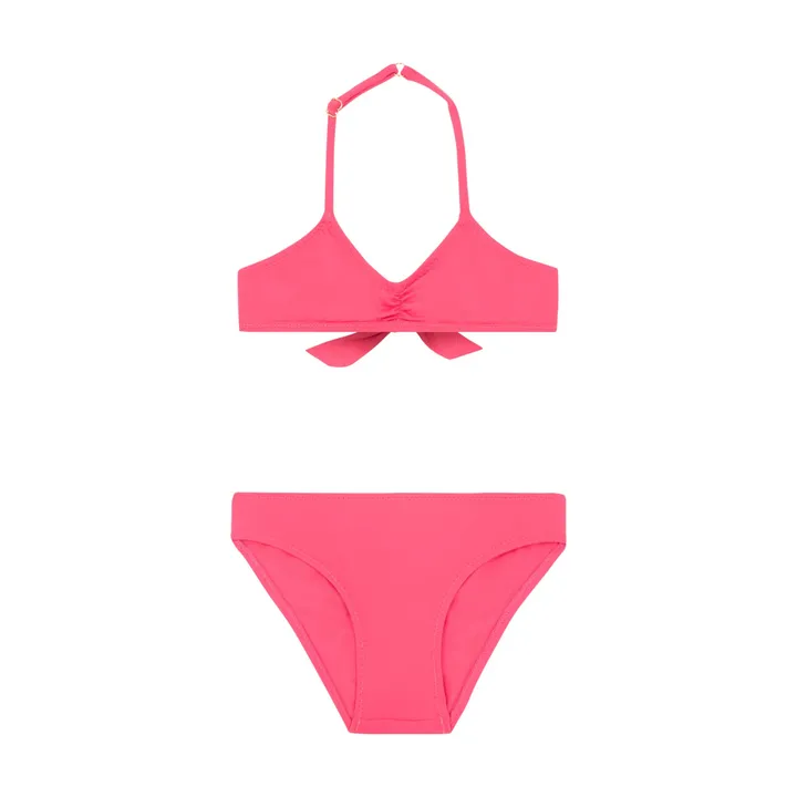 SMALLABLE BASICS - Two-Piece Triangle Swimsuit - Fuchsia | Smallable