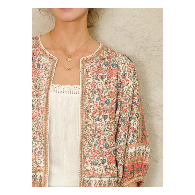 M.A.B.E. - Cass Printed Jacket - Beige | Smallable