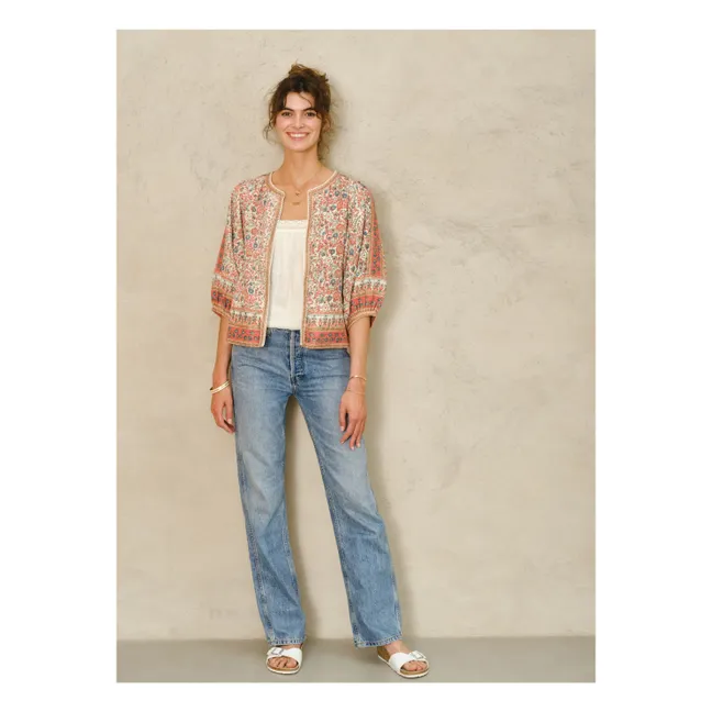 M.A.B.E. - Cass Printed Jacket - Beige | Smallable