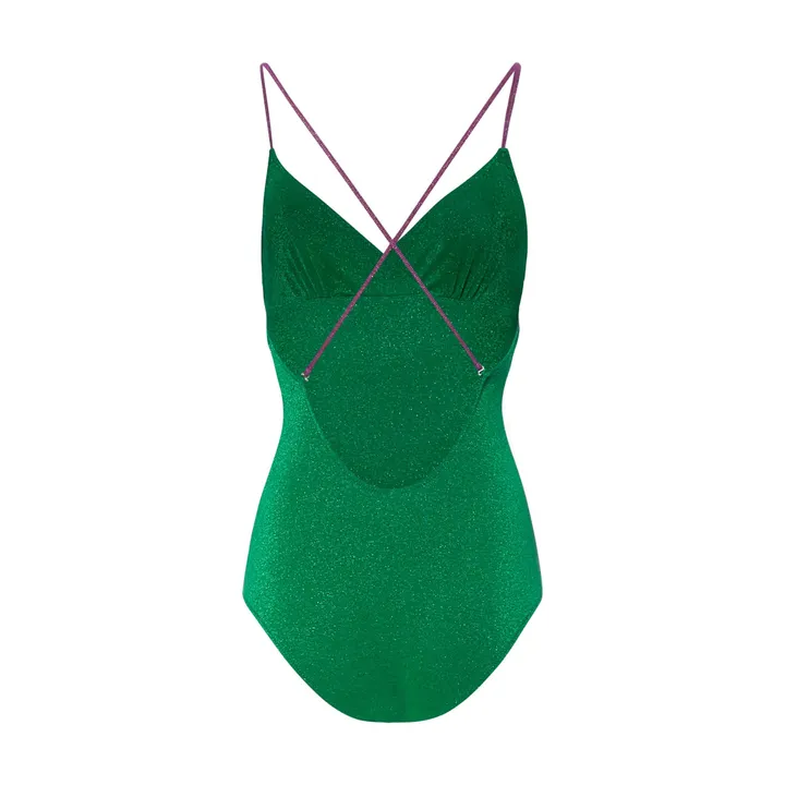 Momoni - Summer Metallic 1-Piece Swimsuit - Emerald green | Smallable