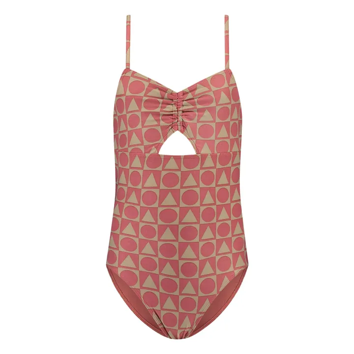 Beachlife - Graphics Recycled Fiber Swimsuit - Burgundy | Smallable