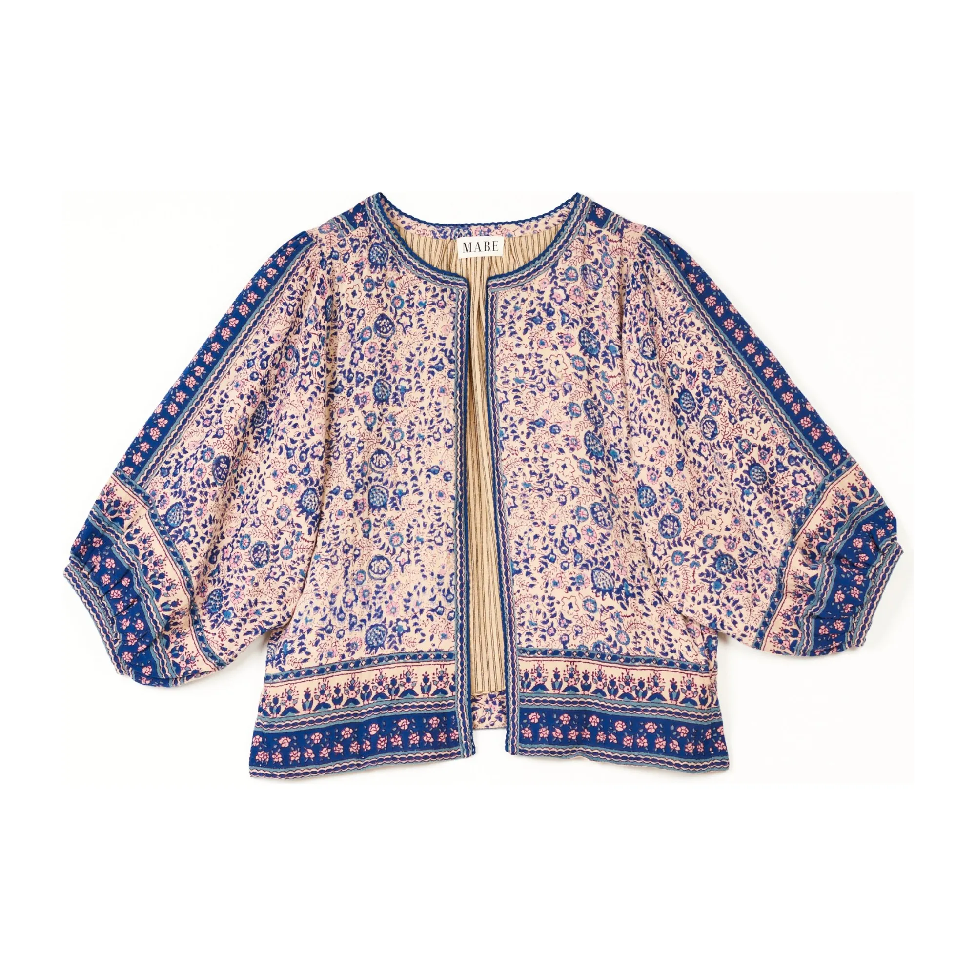 M.A.B.E. - Cass Printed Jacket - Beige | Smallable
