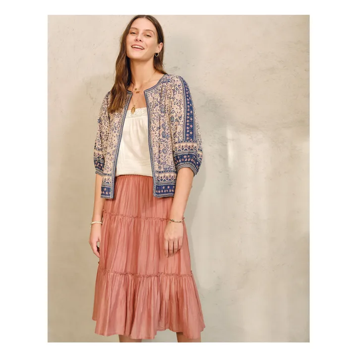 M.A.B.E. - Cass Printed Jacket - Beige | Smallable