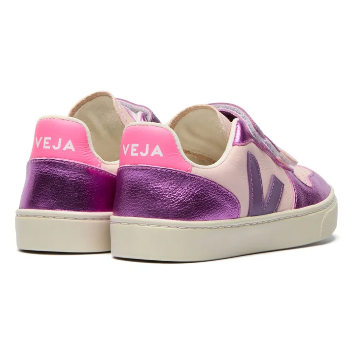 Veja - V-10 Leather Scratch Sneakers O.T. - Purple | Smallable