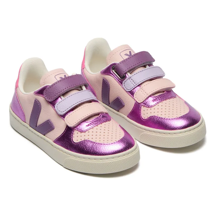 Veja - V-10 Leather Scratch Sneakers O.T. - Purple | Smallable