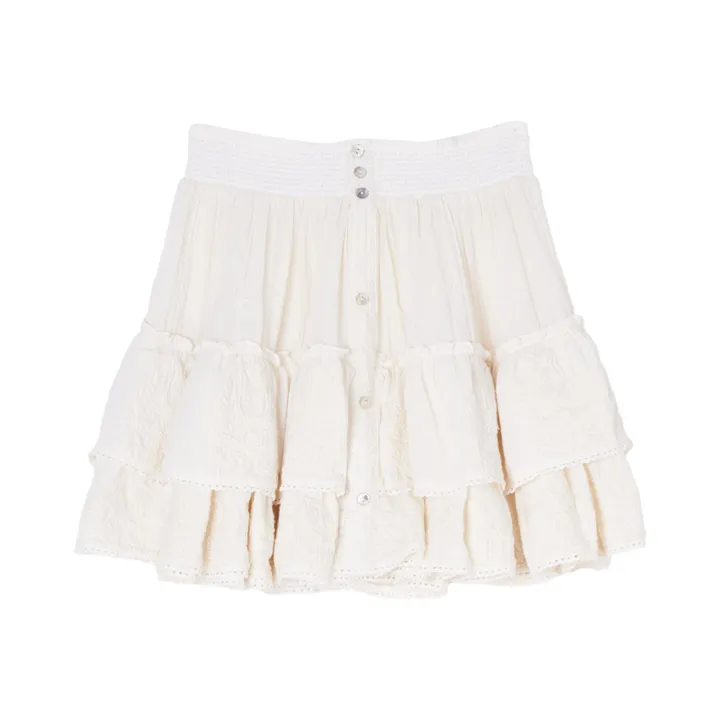 M.A.B.E. - Falda de volantes Mina - Blanco | Smallable