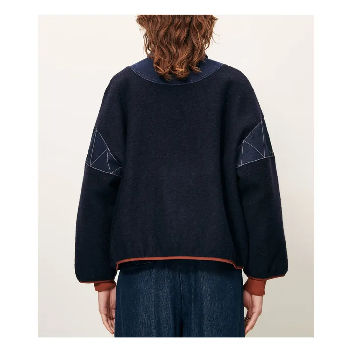 Sessùn - Cold Night Wool Jacket - Navy blue | Smallable