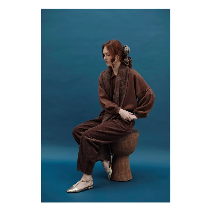 Emile et Ida - Polo de chándal Cannie Algodón orgánico - Marrón | Smallable