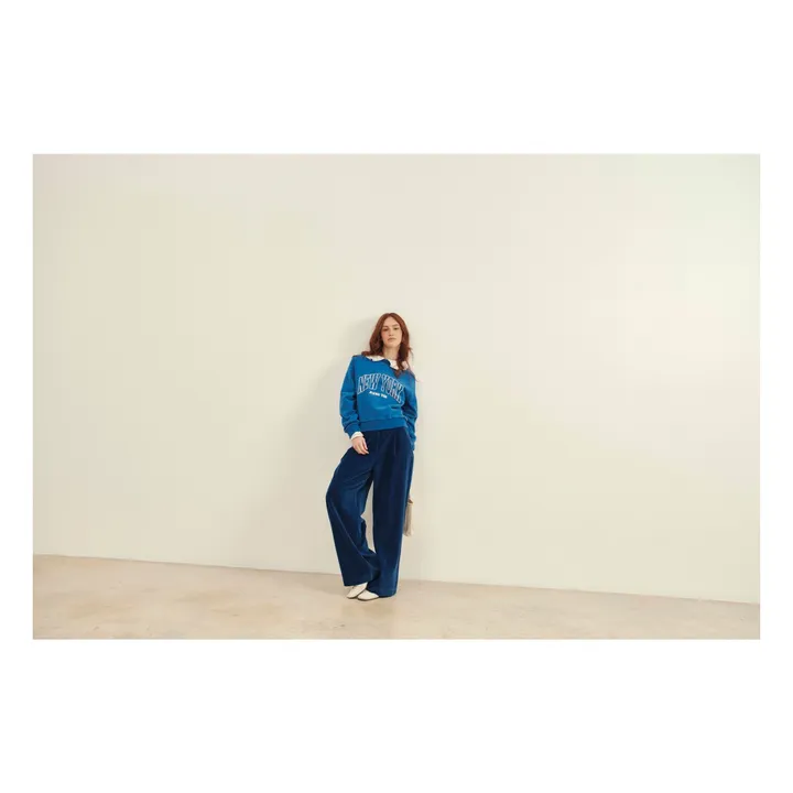 Emile et Ida - Cool Sweat New York Algodón orgánico - Azul Rey | Smallable