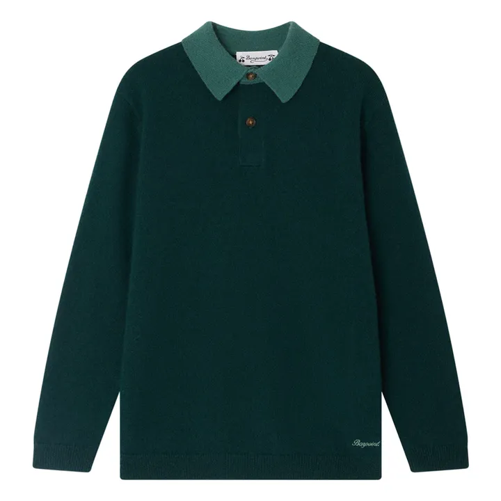 Bonpoint - Jameson Cashmere Sweater - Chrome green | Smallable