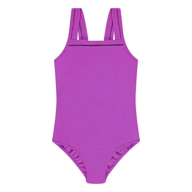 Beachlife - Textured 1-piece swimsuit - Red | Smallable
