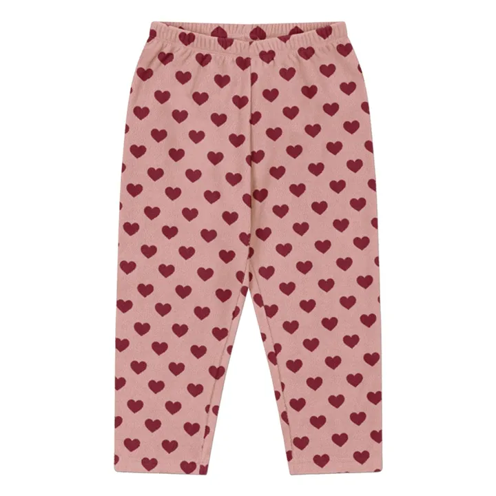 Konges Sløjd - Tavi Polar Pants Recycled Fiber Hearts - Pink | Smallable