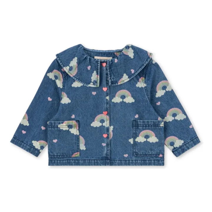 Konges Sløjd - Chemise en Jean Magot Arc en Ciel Coton Bio - Bleu ...