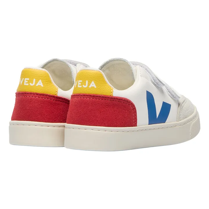 Veja - V-12 Leather Scratch Sneakers O.T. - Dark Blue | Smallable