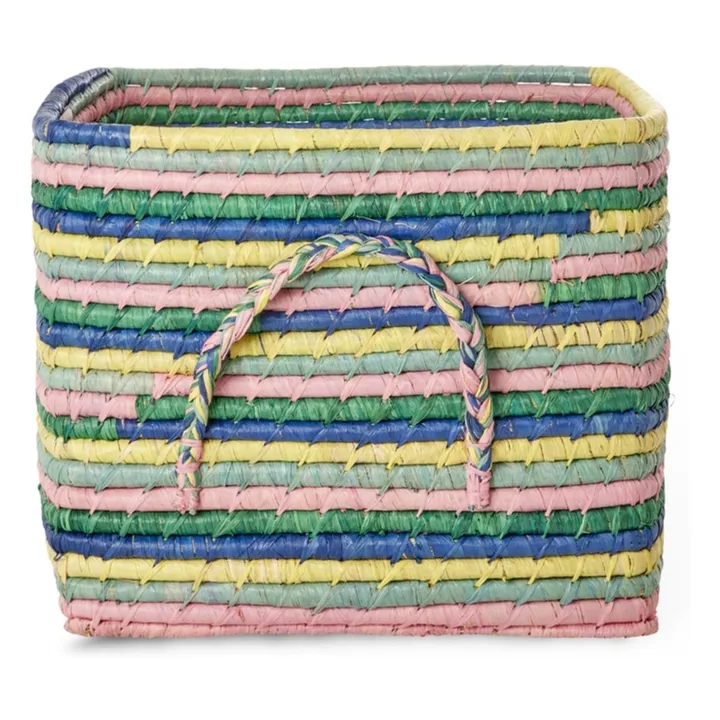 Rice - Storage basket in striped raffia | Smallable