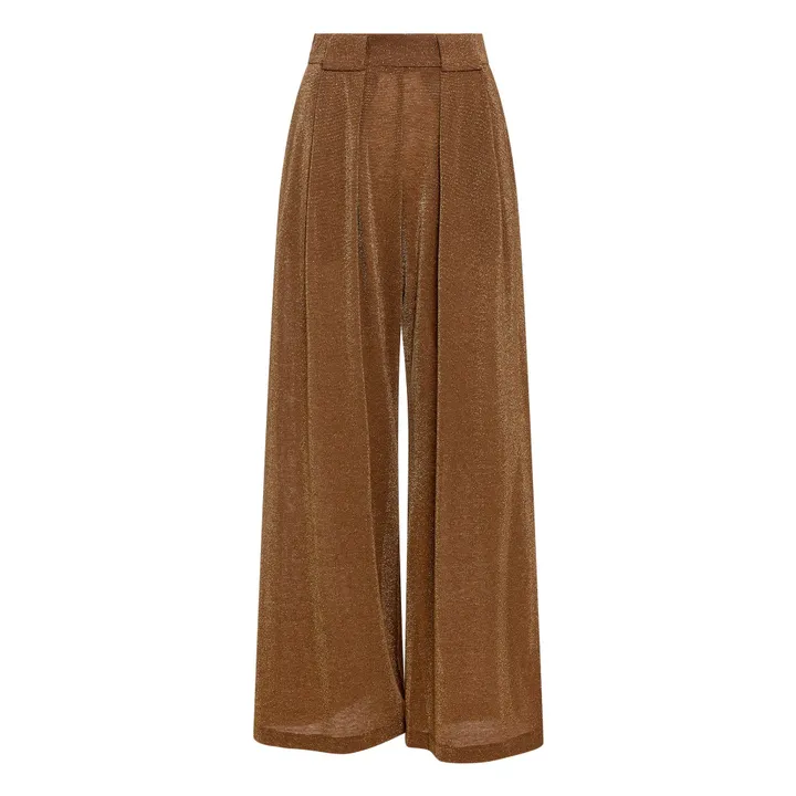 Momoni - Aspen Metallic Pants - Tabacco | Smallable